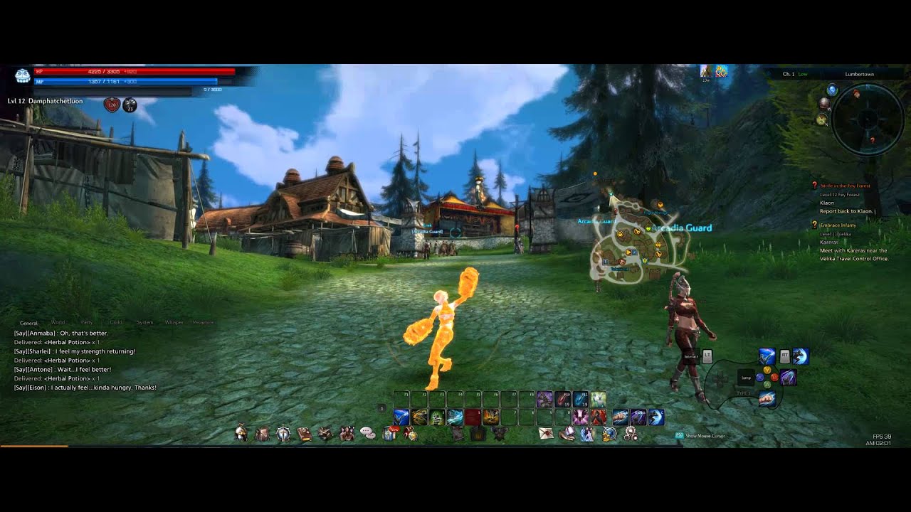 TERA - new class Brawler gameplay 21 : 9 - YouTube