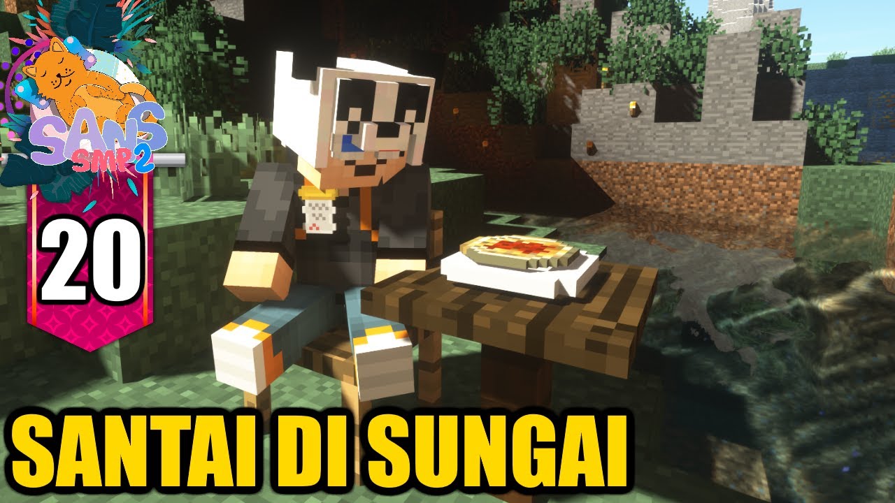 Minecraft Sans SMP S2 - Air Terjun di Desa Bahagia! (20) - YouTube