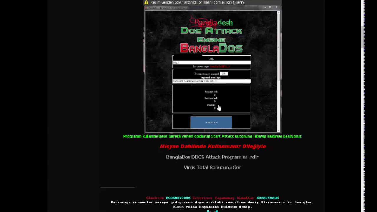 DDos Programı Hoic Banglados - YouTube