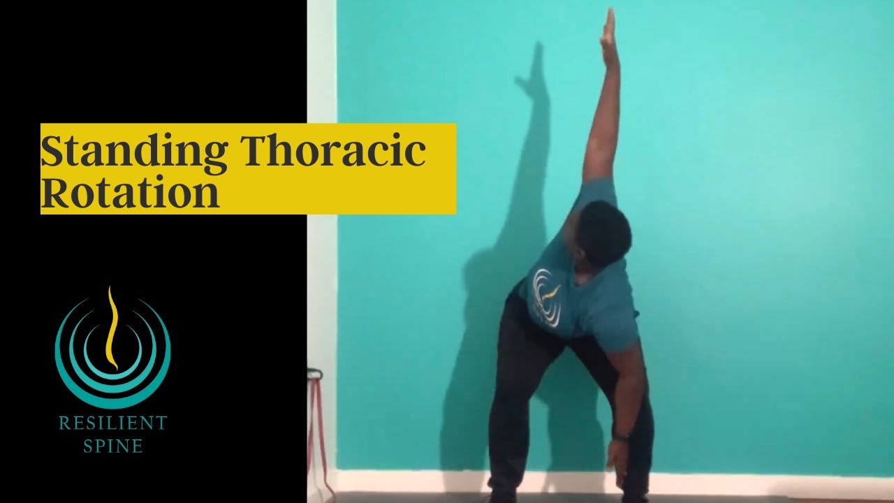 Standing Thoracic Rotation - YouTube