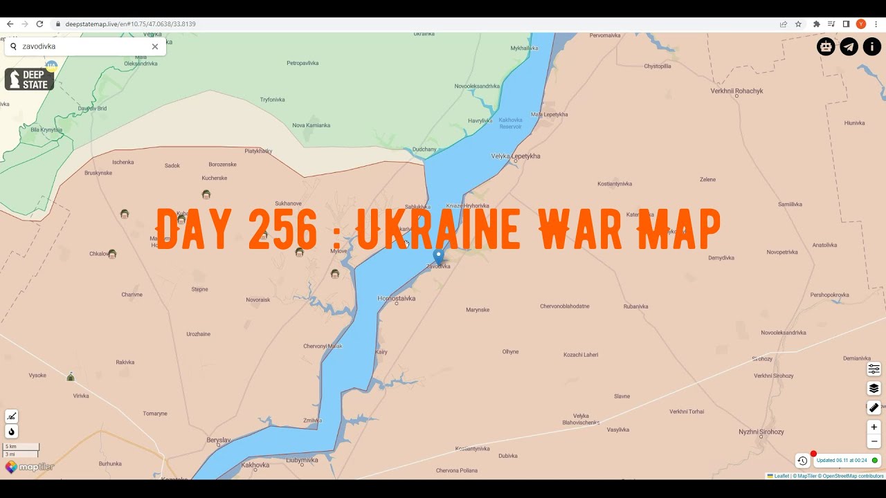 Update from Ukraine | Day 256 : Ukraine War Map | - YouTube