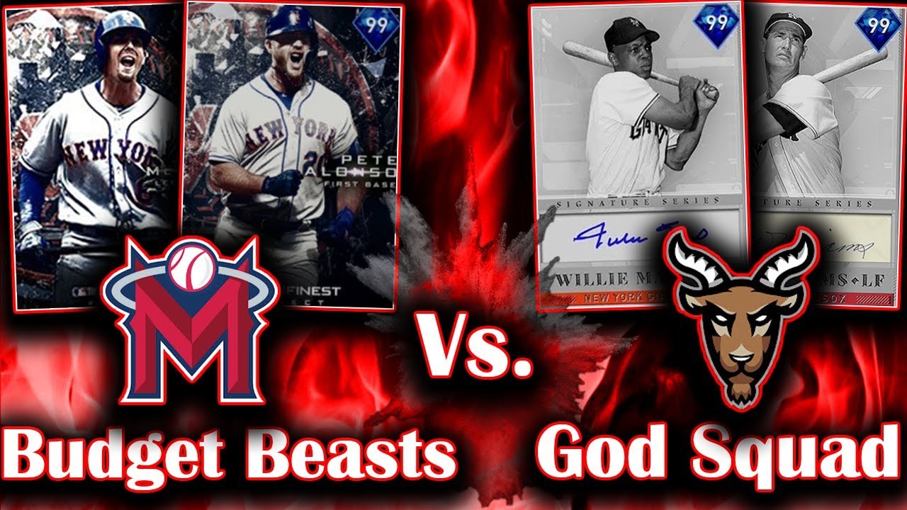 BUDGET BEASTS VS. MIGHTY GOAT'S GOD SQUAD! MLB THE SHOW 19 DIAMOND ...