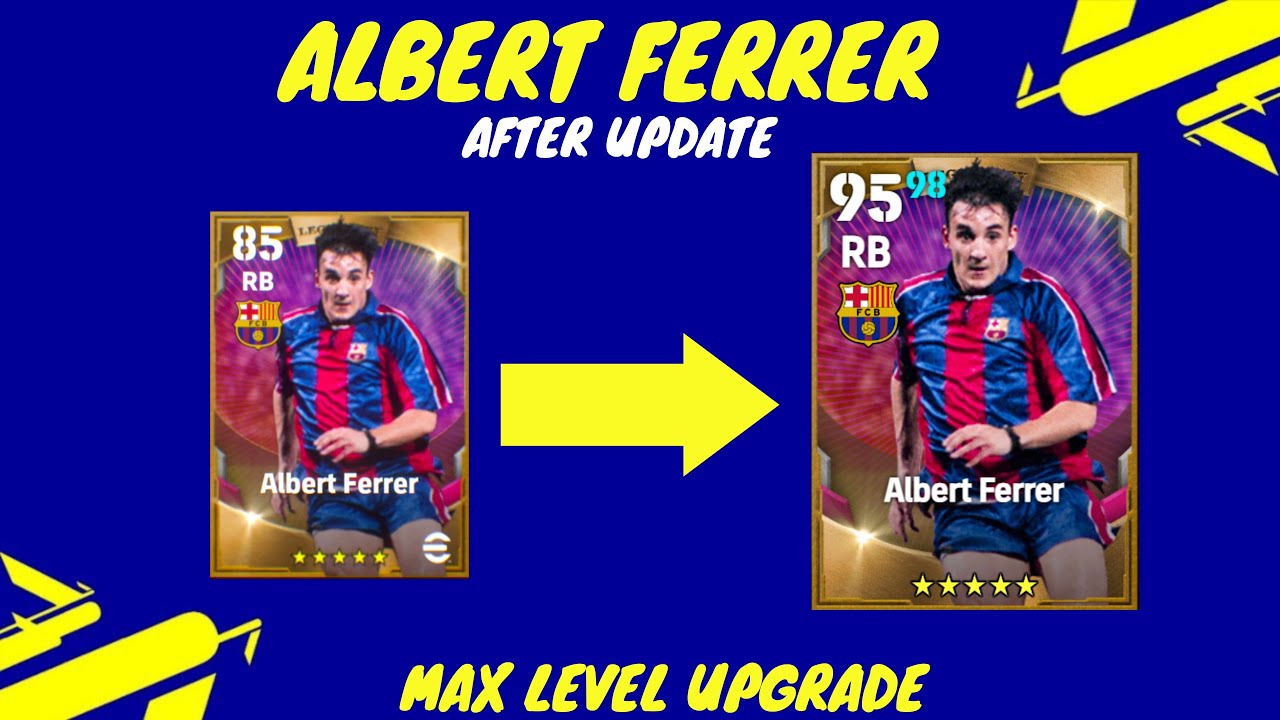 Legendary Albert Ferrer Max Level Training Upgrade in eFootball 2023 ...