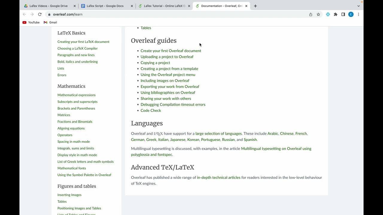 How to Use Documentation in a Latex Document - YouTube
