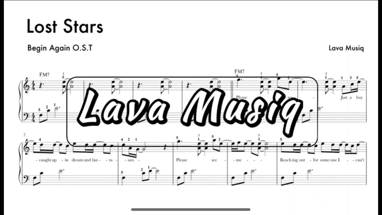 Begin Again OST Lost Stars Piano Cover (easy ver.) - YouTube
