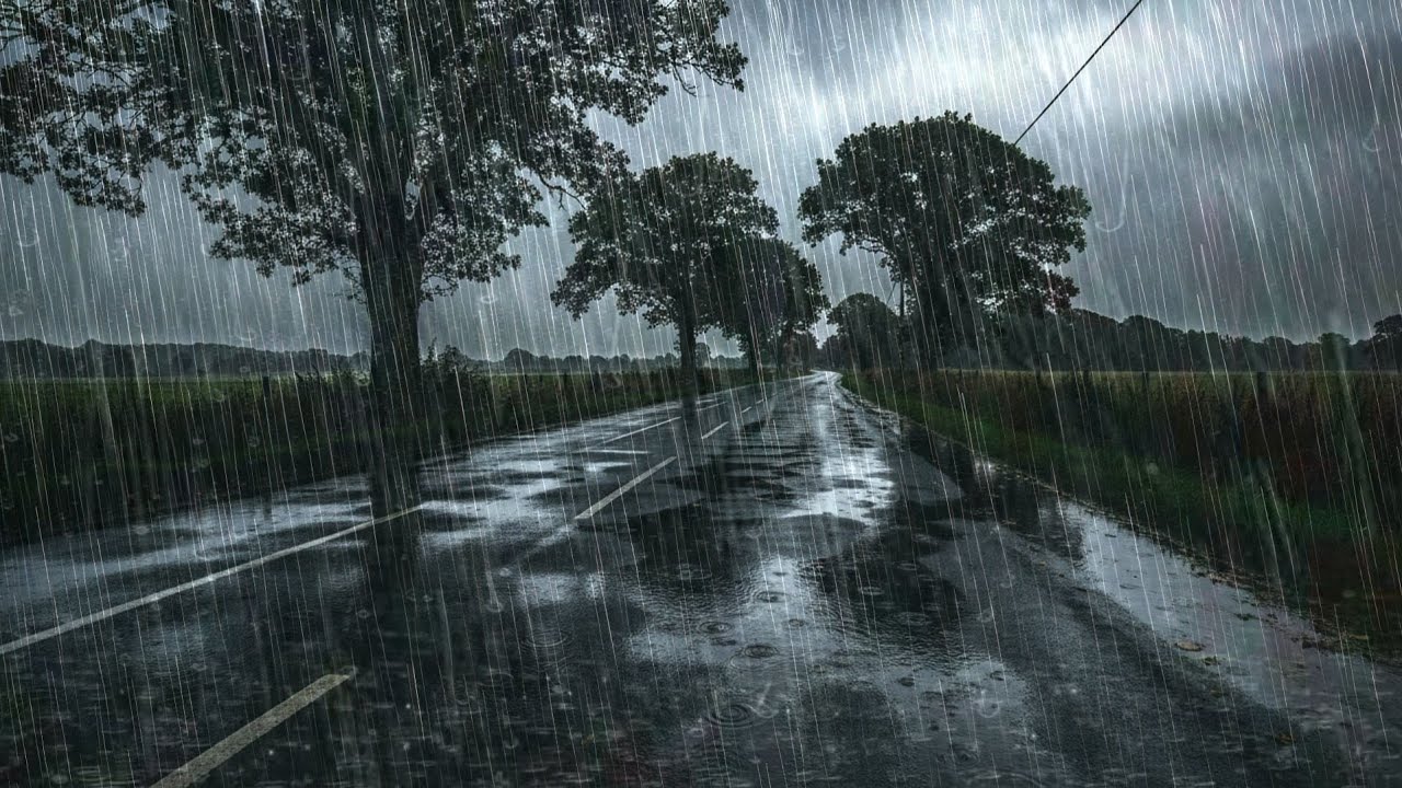 Heavy Rain & Thunderstorm Ambience | Real Storm Sounds for Sleep and ...