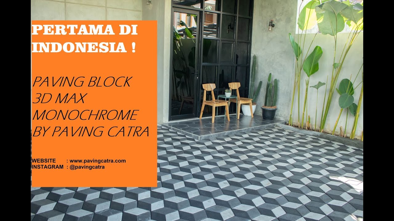 CARPORT RUMAH INDUSTRIAL SEMAKIN MENARIK DENGAN PAVING BLOCK 3D MAX ...