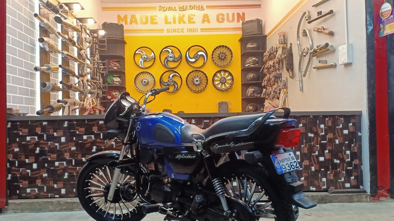 Hero honda Splendor modified to special edition from ROYAL MADINA ...