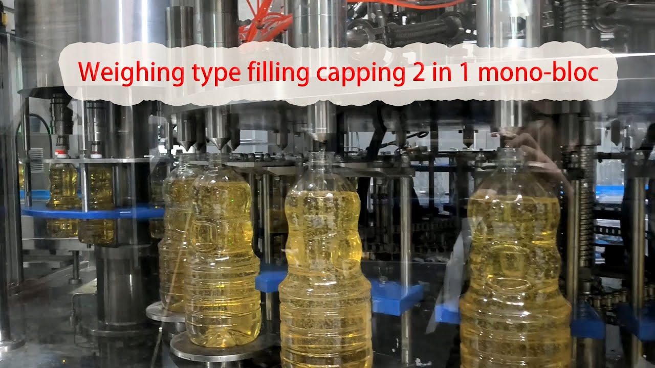 Fully Automatic sunflower oil packing machine 4000BPH 5L - YouTube