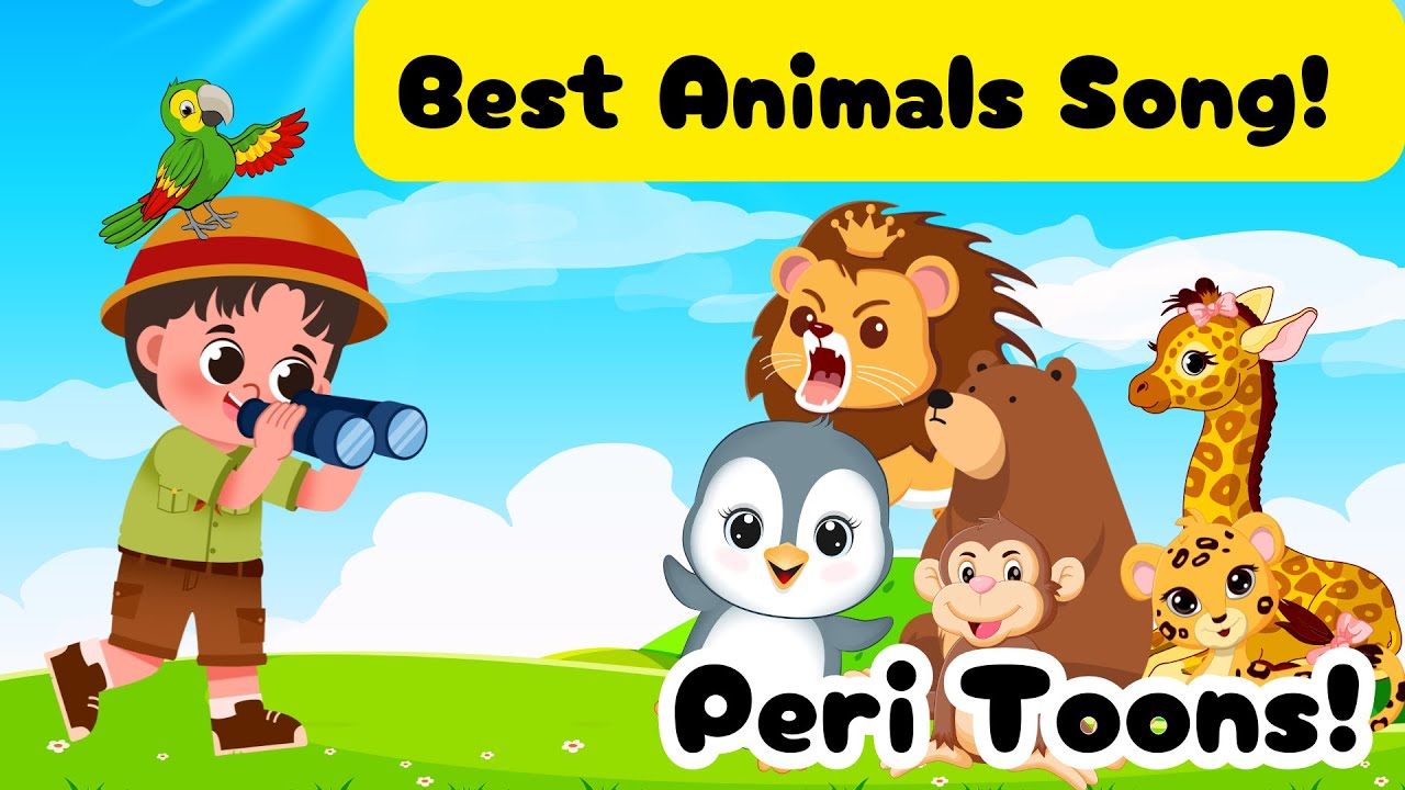 Best Animal Song for Kids | Learn Animal Names and Sounds - YouTube