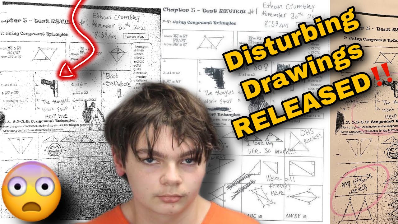 Ethan Crumbley DISTURBING Drawings RELEASED To The Public / Lets ...