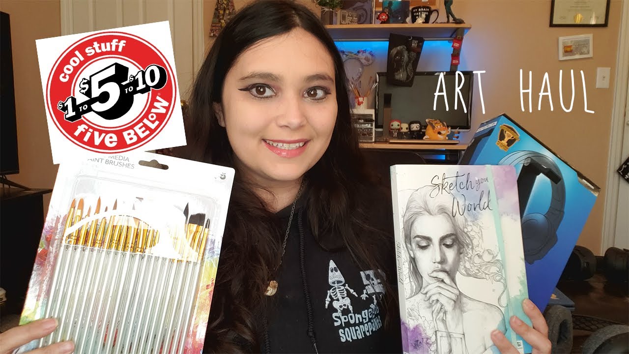 5 Below Art Haul 2021 - YouTube
