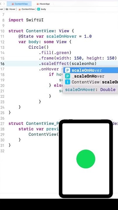 onHover just for iPadOS? SwiftUI #Shorts - YouTube