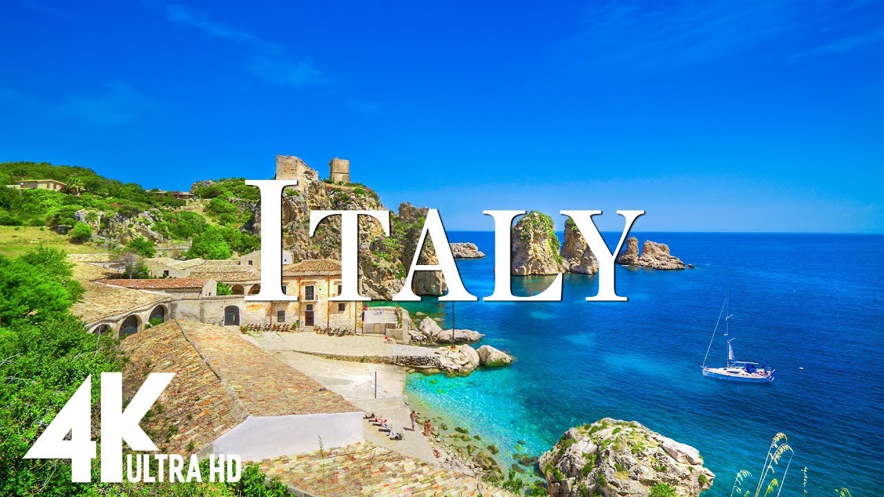 FLYING OVER ITALY 4K UHD Relaxing Music Along With Beautiful Nature 4K ...