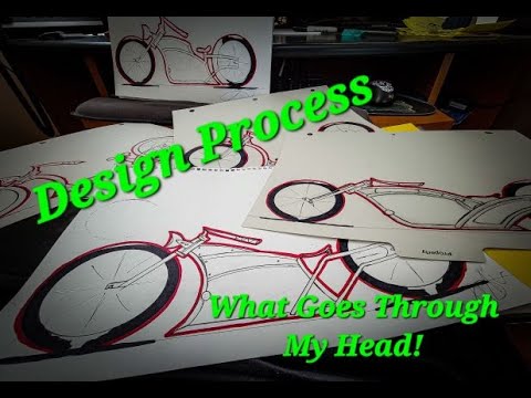 The Design Process, How I Do All The Custom Bicycle Frames.....Kinda ...