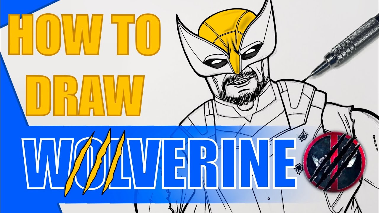 How To Draw WOLVERINE From "Deadpool & Wolverine" - YouTube