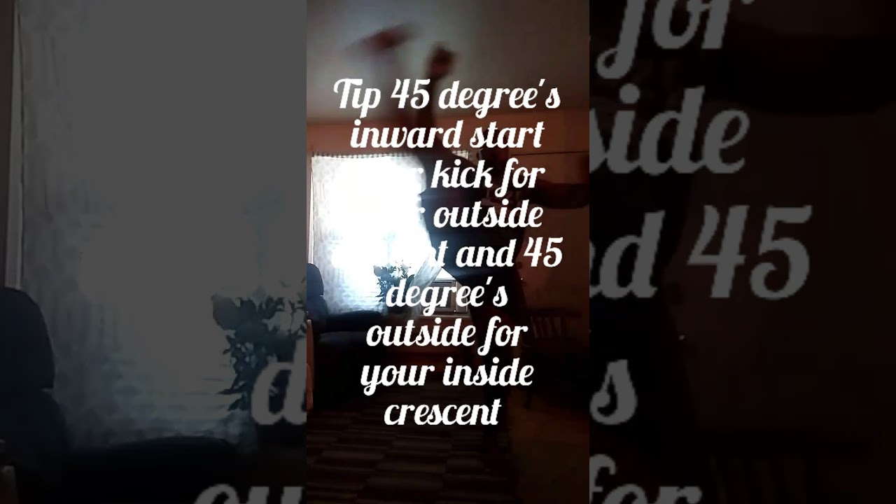 Outside and inside crescent kick tutorial - YouTube
