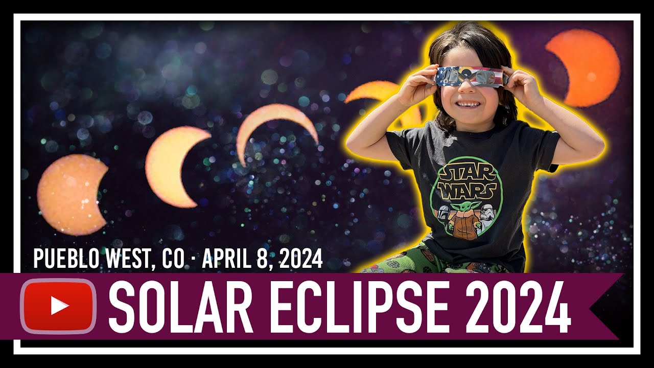 Partial Solar Eclipse 2024 as seen from Pueblo West, CO with my family! #eclipse - YouTube