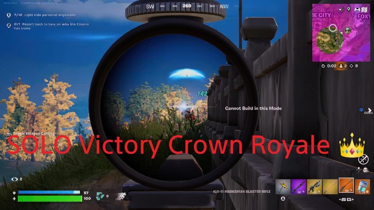 Fortnite SOLO Victory Crown Royale 👑 - YouTube