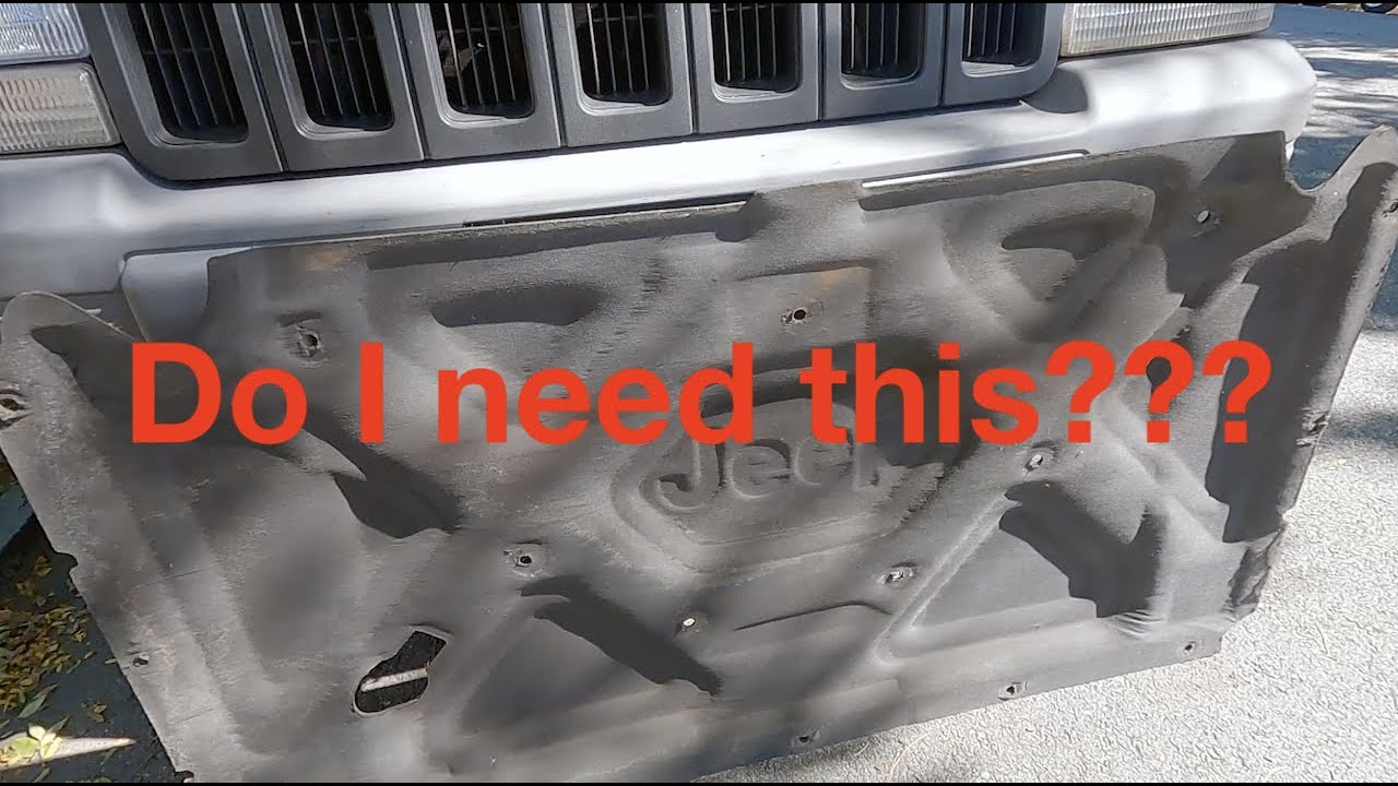 Removing the Hood Insulation on 96 Grand Cherokee ZJ - YouTube