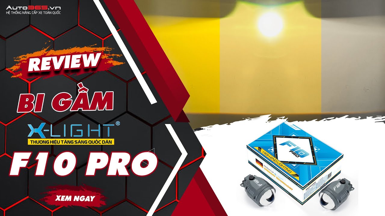 TRẢI NGHIỆM ÁNH SÁNG THỰC TẾ CỦA BI GẦM X-LIGHT F10 PRO - YouTube