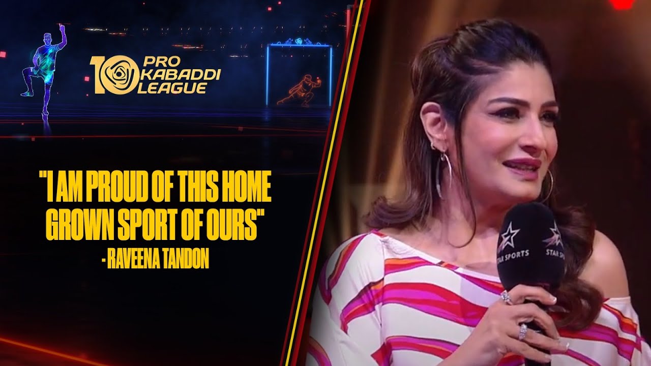 Raveena Tandon Brings Karmma Calling Fever To The PKL Mat - YouTube
