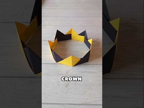 CROWN ORIGAMI TUTORIAL HOW TO MAKE A PAPER CROWN CRAFT| PRINCESS CROWN| EASY ORIGAMI FOLDING| ART