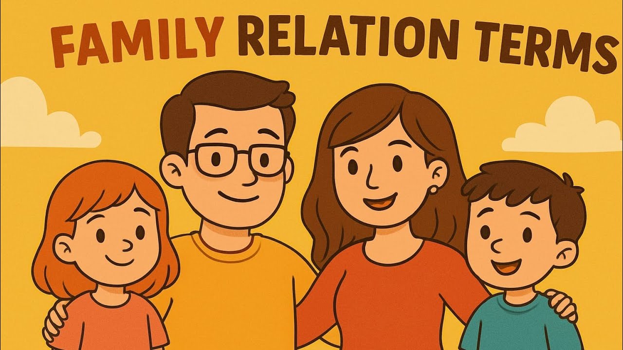 Learn relationship terms about Family/Family terms together - YouTube
