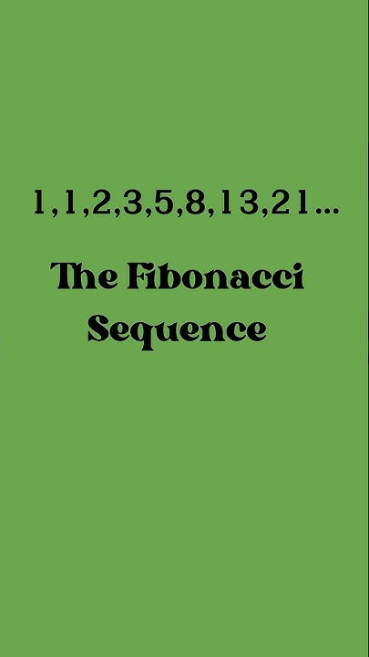 Fibonacci Sequence - YouTube