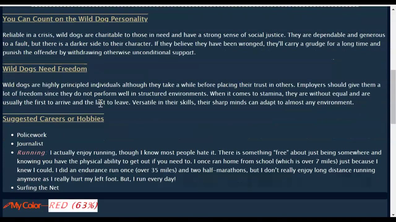 WD20: Personality Project Webpage - YouTube