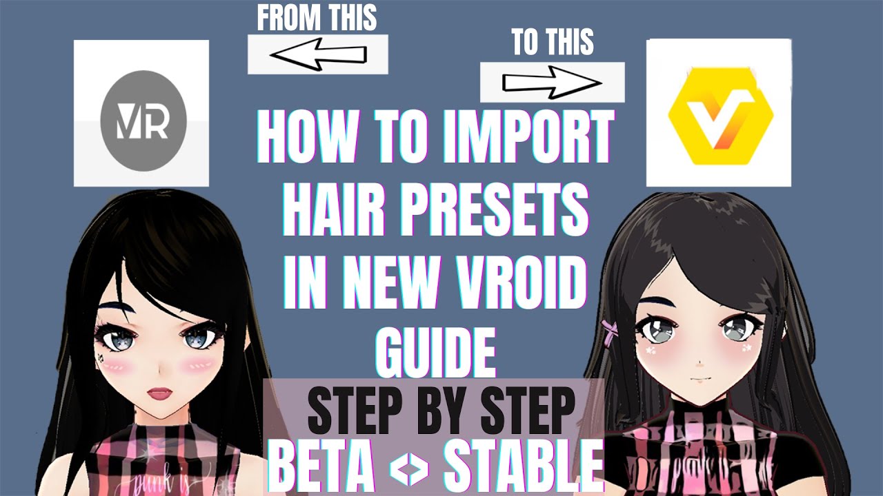 How to Import & Add Hair Presets into VRoid Studio Stable Update - Quick & Easy! - YouTube