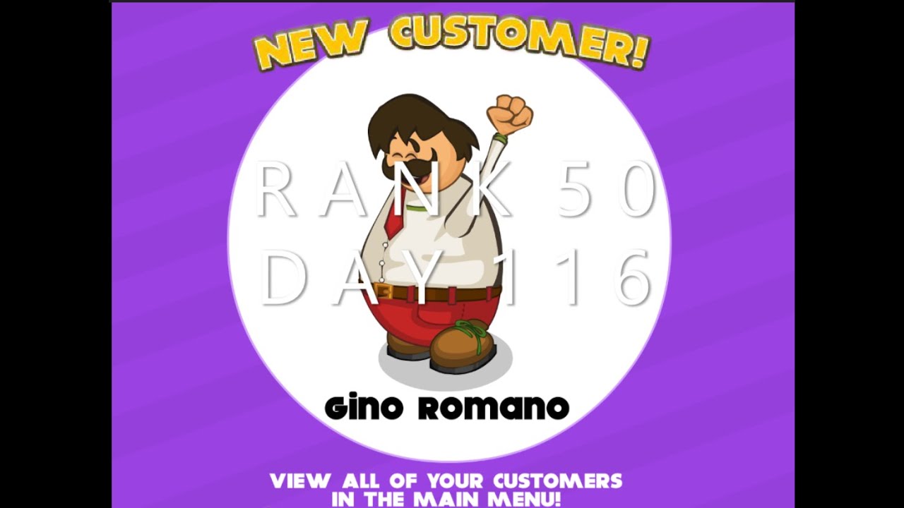 Papa's Wingeria - Rank 50 Gino Romano - YouTube