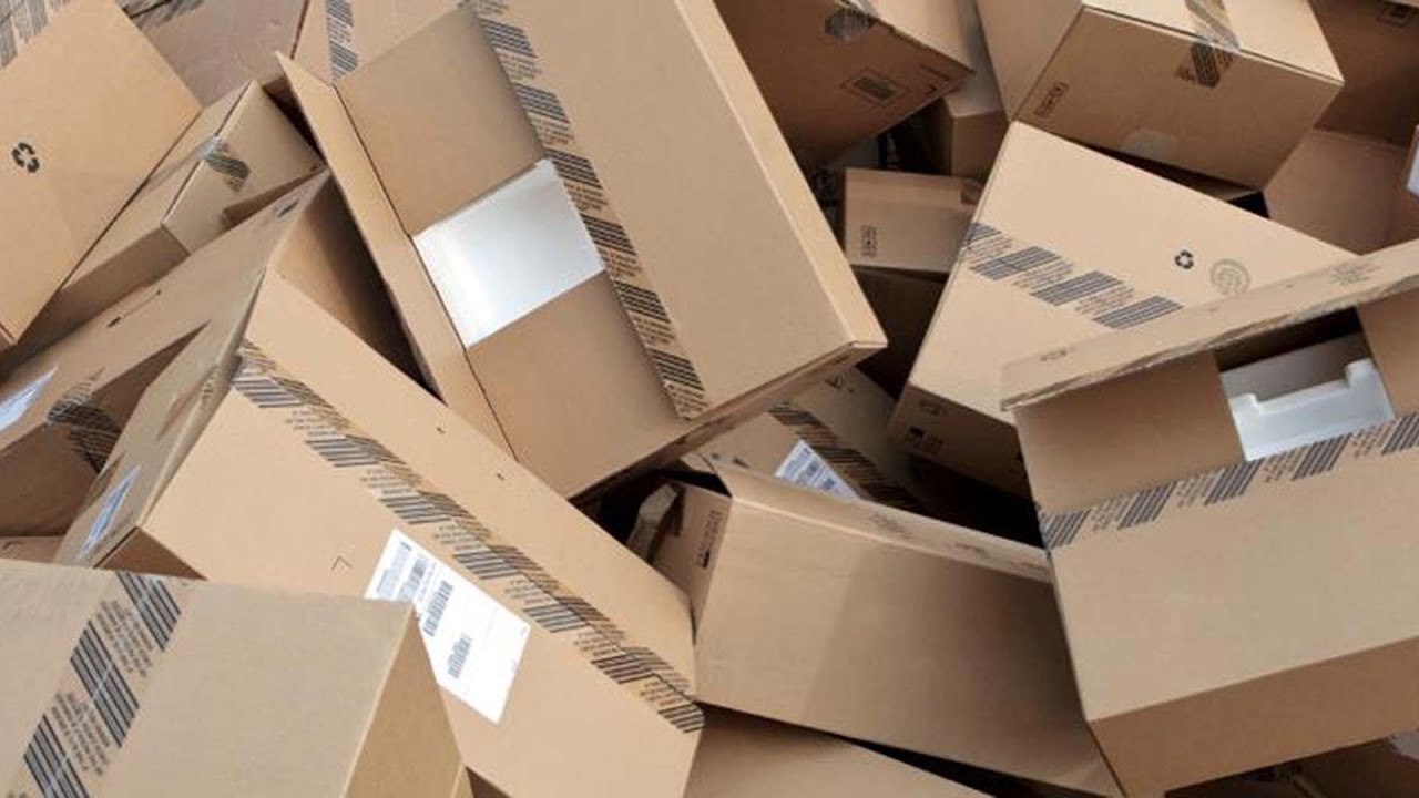 Corrugated Cardbox Bailor Machine Cardbox Waste Bailor Machine - YouTube