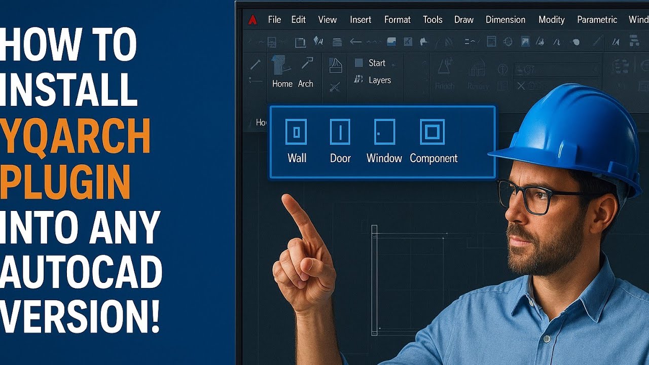 How to install YQArch Plugin into any AutoCAD Version! - YouTube