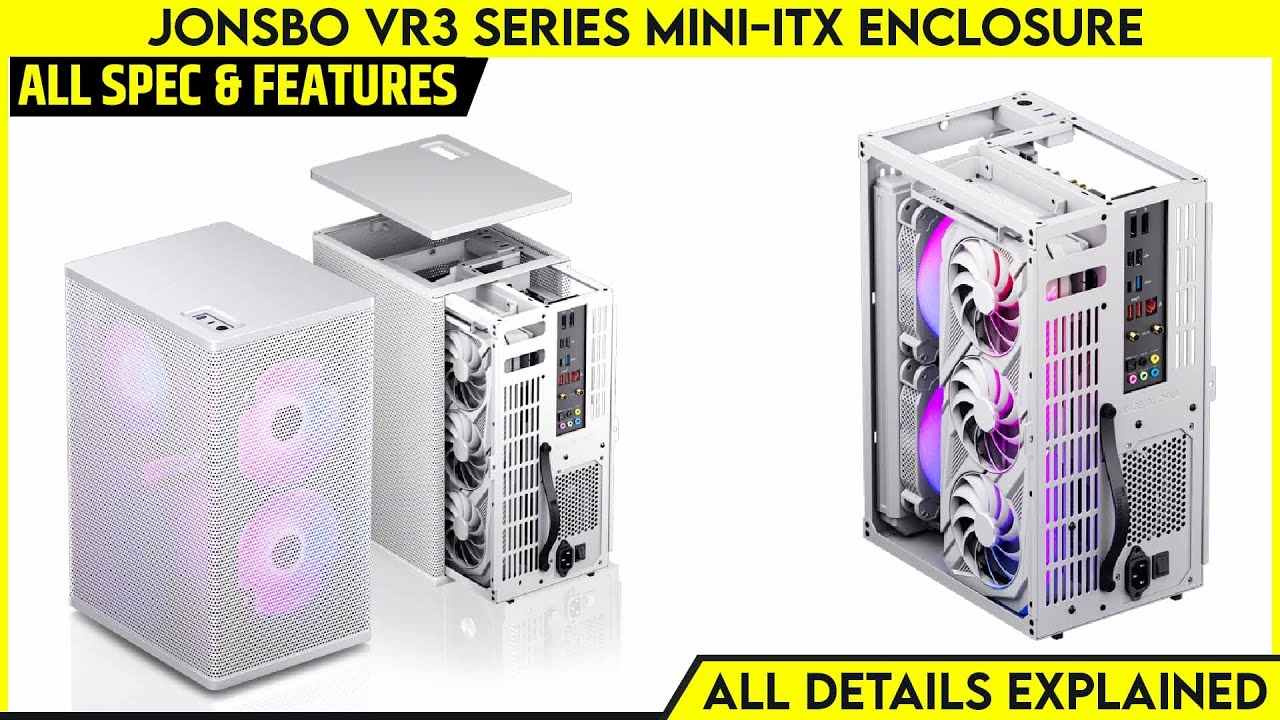 JONSBO VR3 Series Mini-ITX Enclosure With Three-sided Mesh Square ...