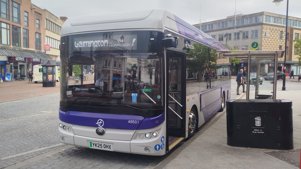 First Buses of Somerset 48501, YK25OHX, 7 to Galmington - YouTube