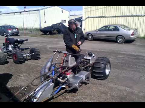 SNOWMOBILE SAND DRAG ATV / QUAD - YouTube