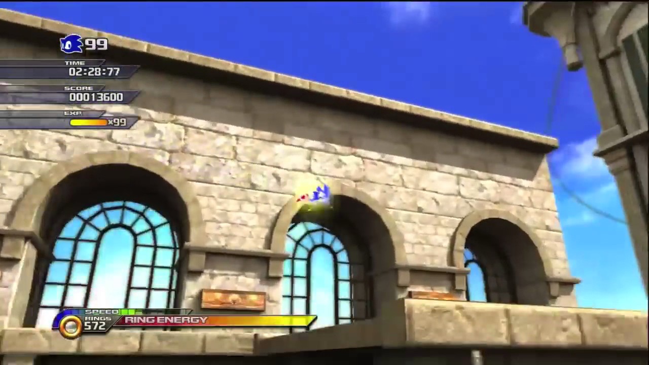 Sonic Unleashed rooftop run zone gameplay day - YouTube