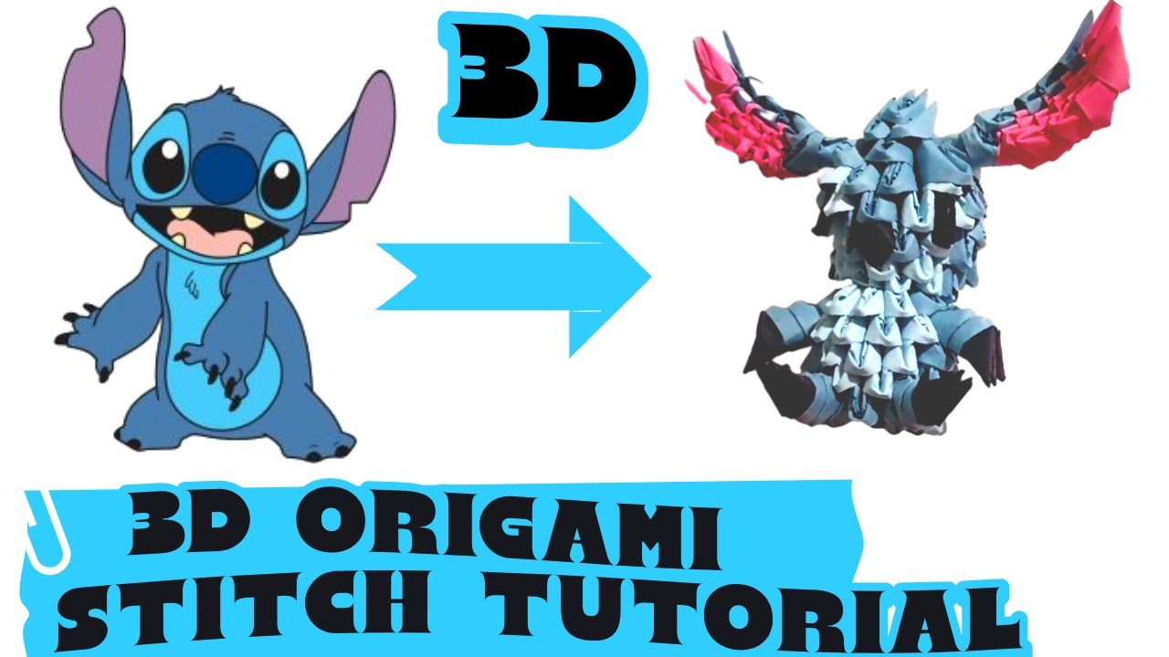 3D Origami Stitch Tutorial - YouTube