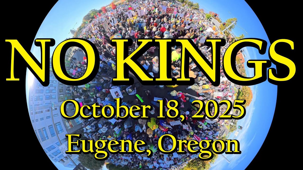 No Kings Protest, Eugene, Oregon. - YouTube
