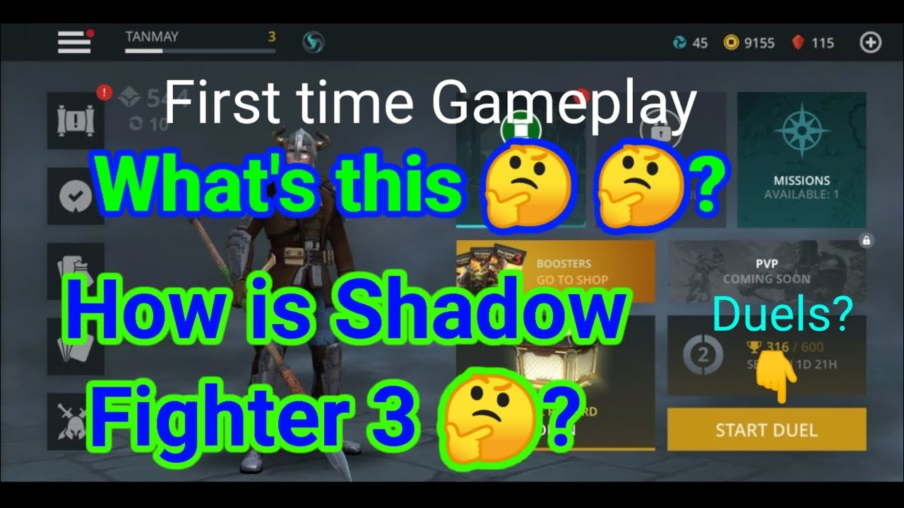 Playing Shadow Fight 3 for the First time,! How is it!? 🤔? - YouTube