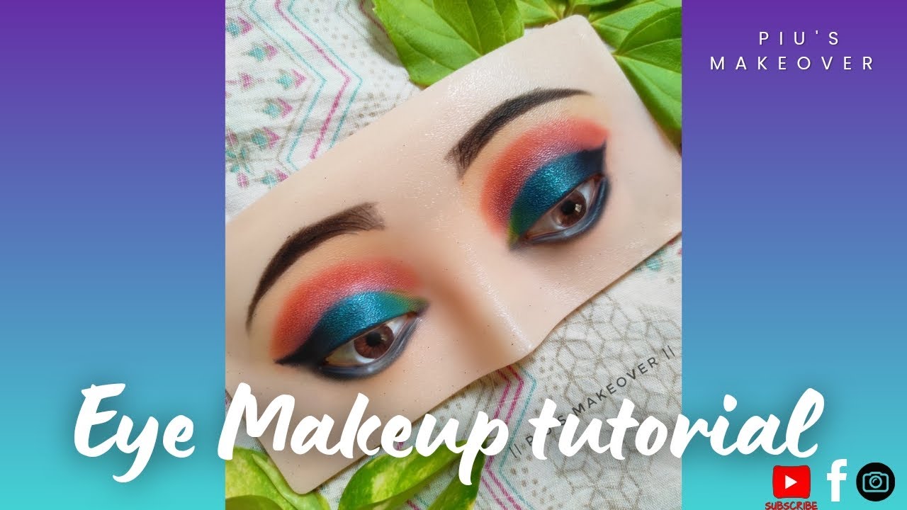 EYE MAKEUP LOOK TUTORIAL 💙💜 #eyemakeuptutorial #eyemakeupshorts # ...