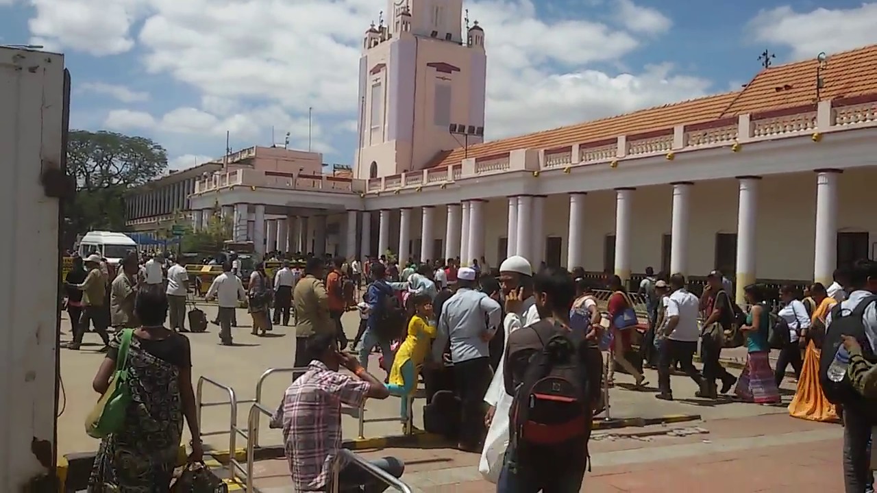 mysore railway station entrance - YouTube