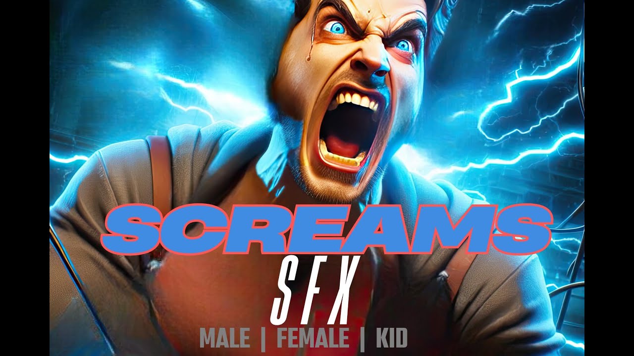 SCREAMS SFX (WATERMARKED WITH CLOCK SOUND) - YouTube