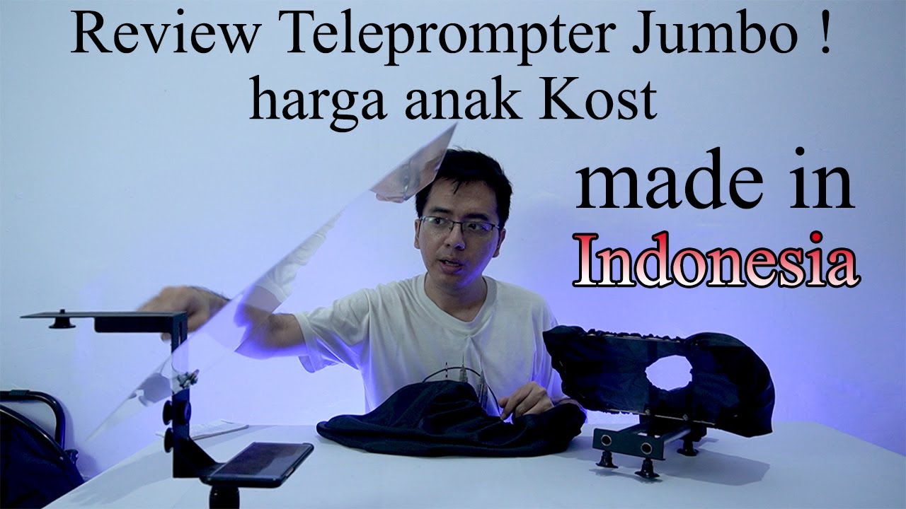 Review Teleprompter Jumbo 45x38 DIY Custom Artechno - YouTube
