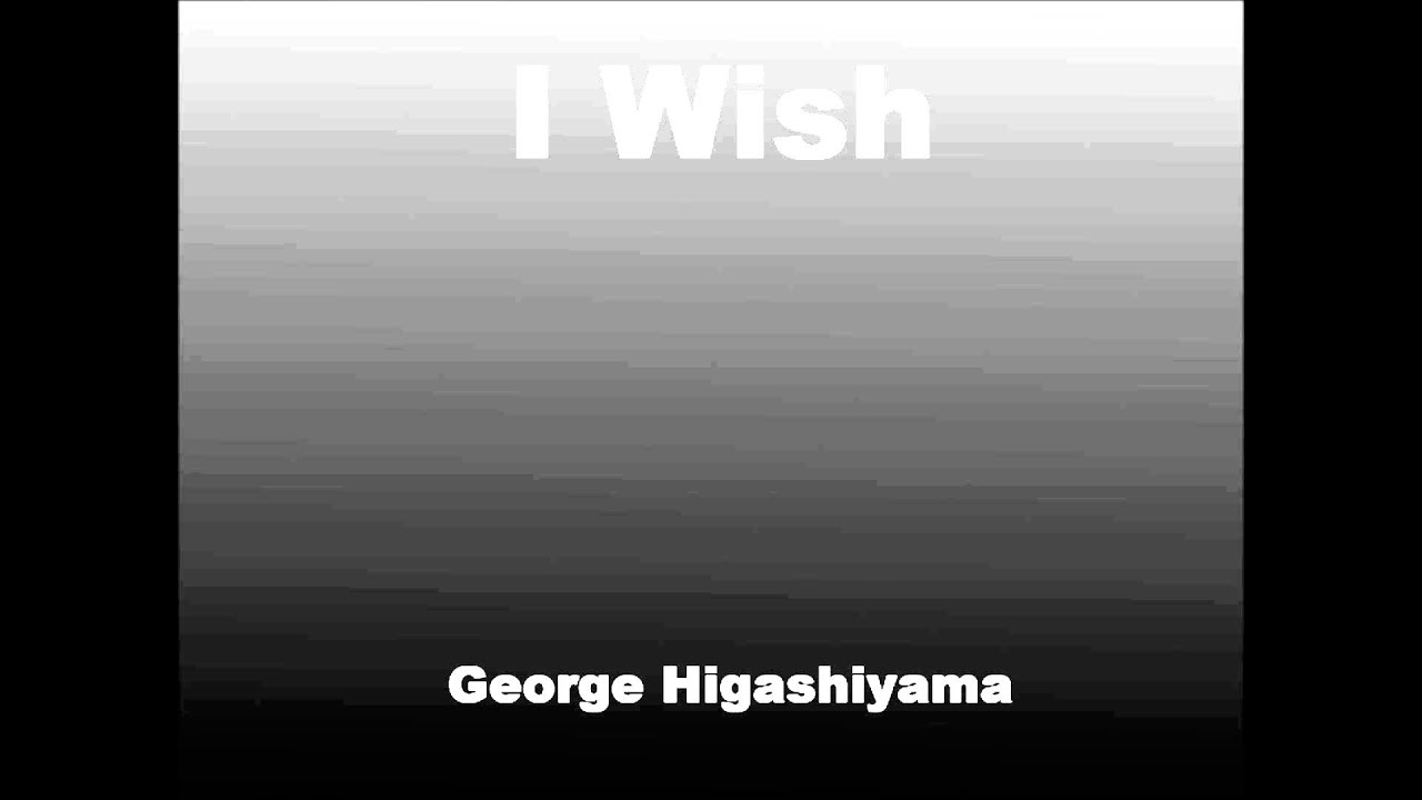 I Wish (Cover by George Higashiyama) - YouTube