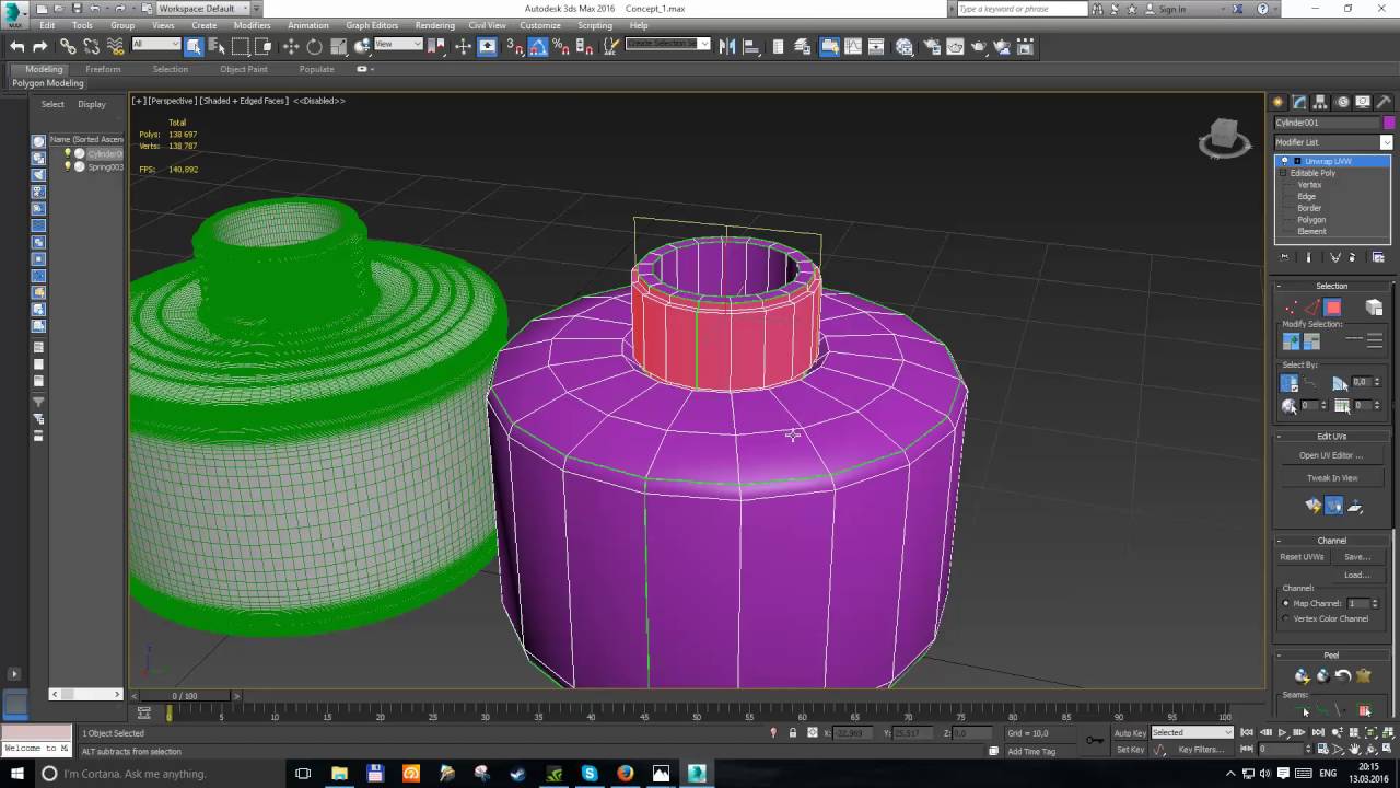 3DS MAX урок normal map less - YouTube
