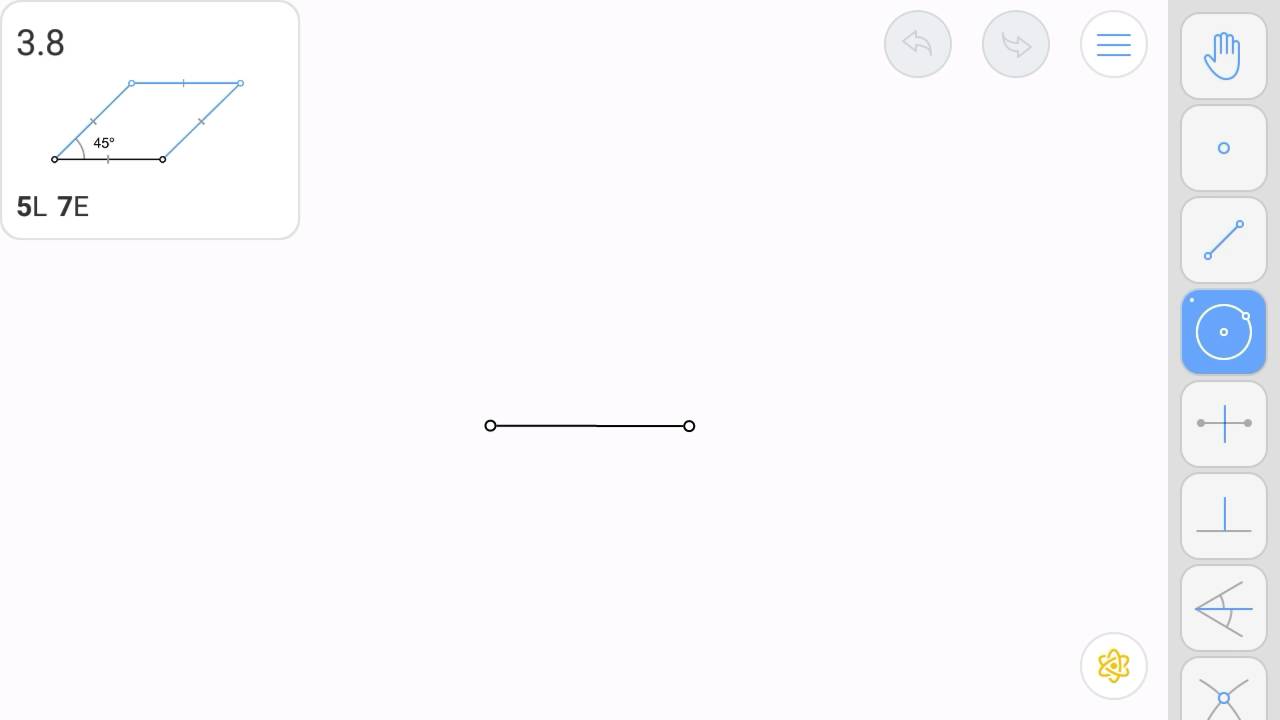 Euclidea 3.8 Gamma 8 All Stars solution walkthrough - YouTube