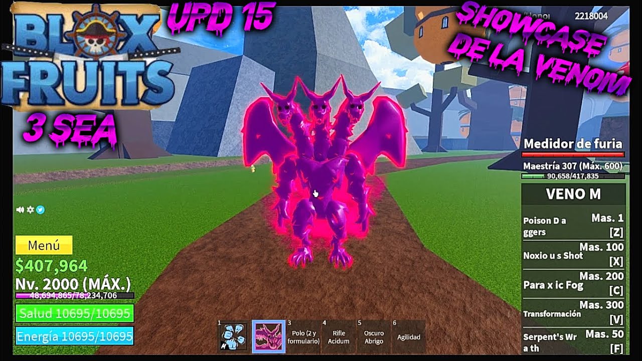 SHOWCASE DE VENOM !ESTA MUY OP¡ BLOX FRUITS🧪🟣 - YouTube