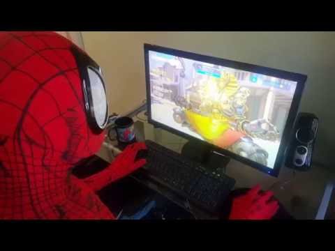 Spider-Man plays Overwatch - Widowmaker - YouTube